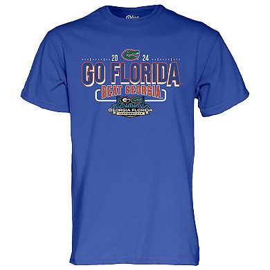Unisex Blue 84 Royal Florida Gators vs. Georgia Bulldogs 2024 Rivalry T ...