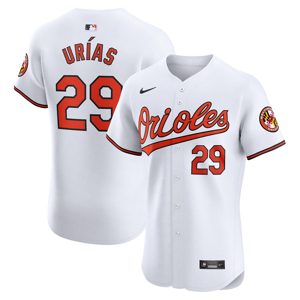 Men's Nike Ramon Urias White Baltimore Orioles Home Elite Player Jersey