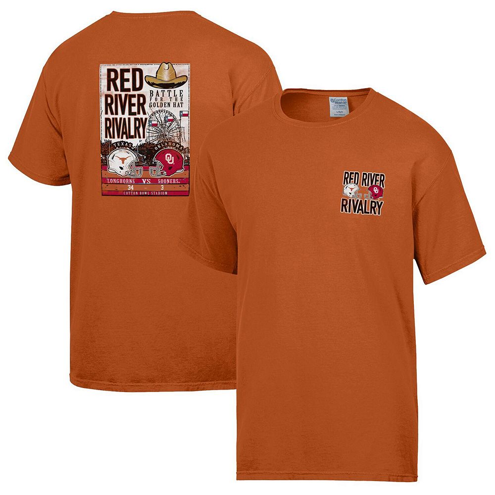 Men's ComfortWash Texas Orange Texas Longhorns vs. Oklahoma Sooners ...