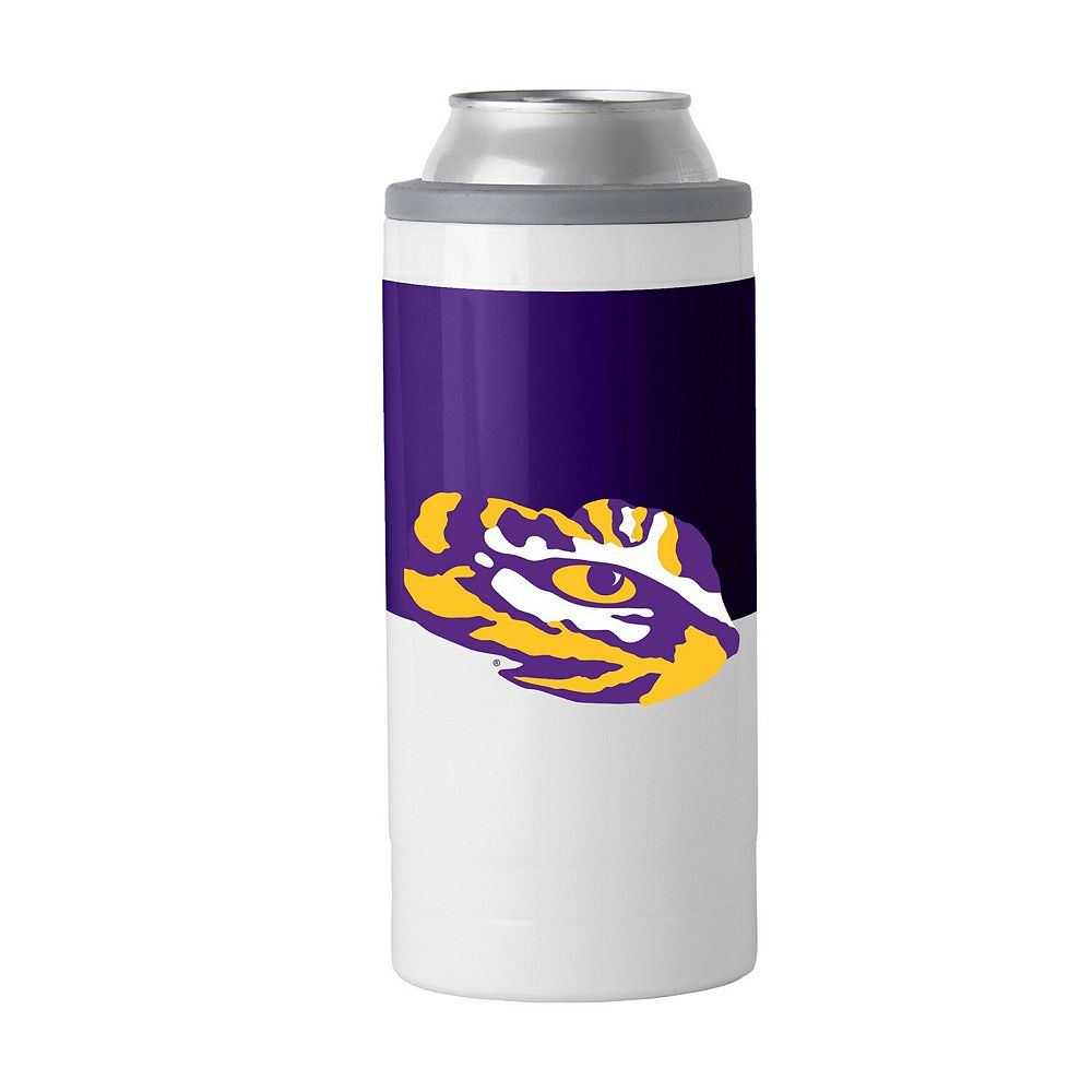LSU Tigers 12oz. Colorblock Slim Can Cooler