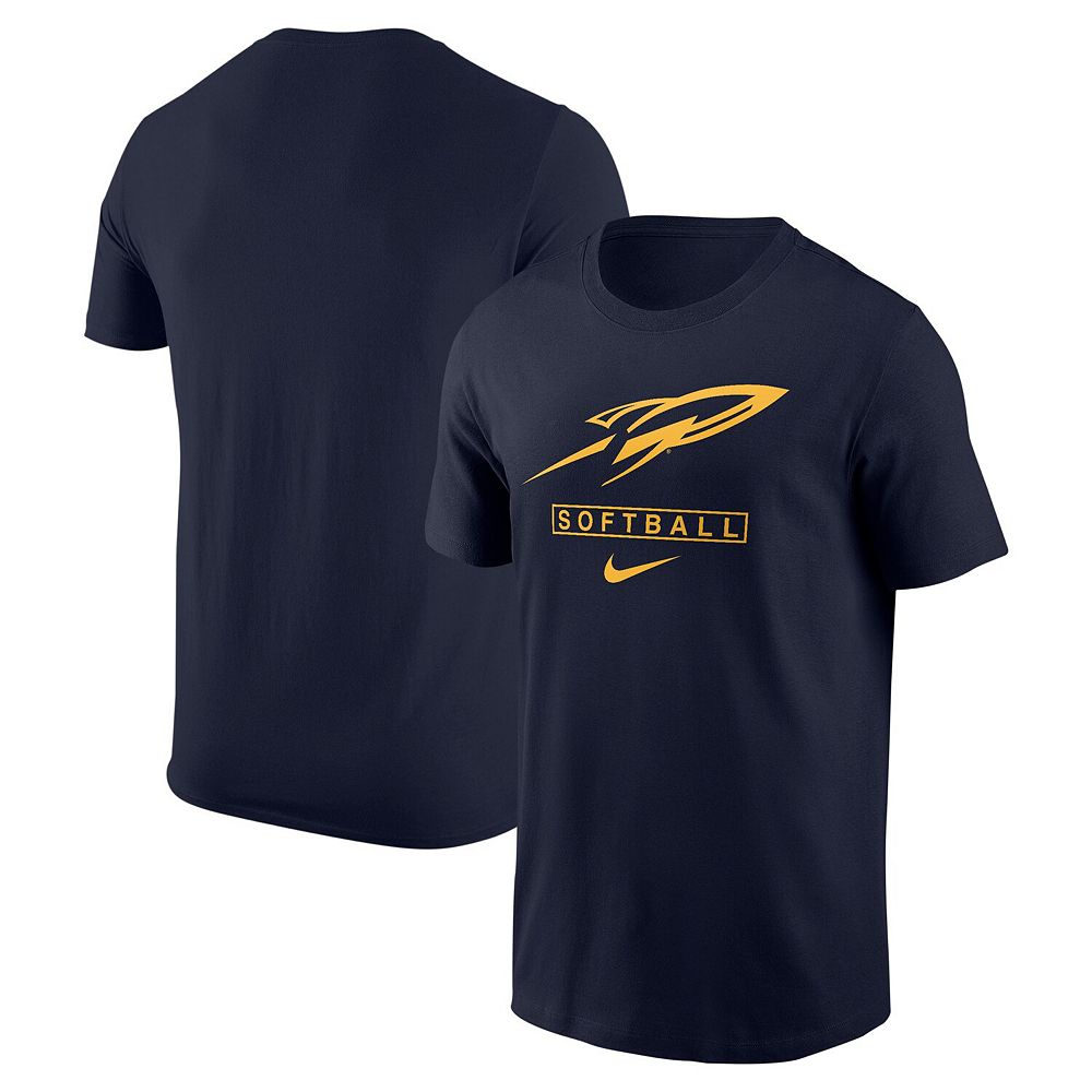 Men's Nike Navy Toledo Rockets Softball T-Shirt
