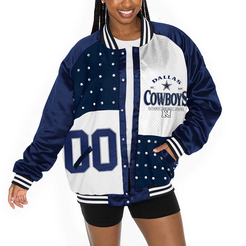 Women's Gameday Couture Navy/White Dallas Cowboys Oversized Hot Shot ...