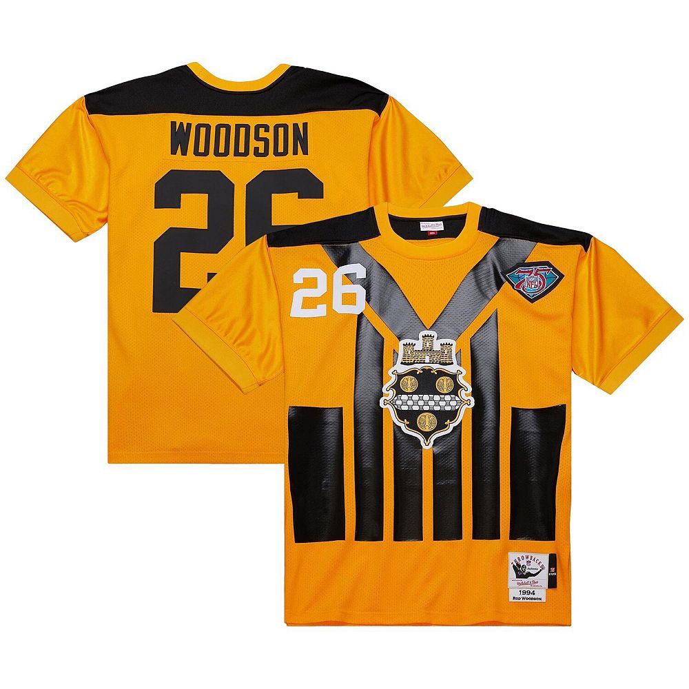 Men's Mitchell & Ness Rod Woodson Gold Pittsburgh Steelers 1994 ...