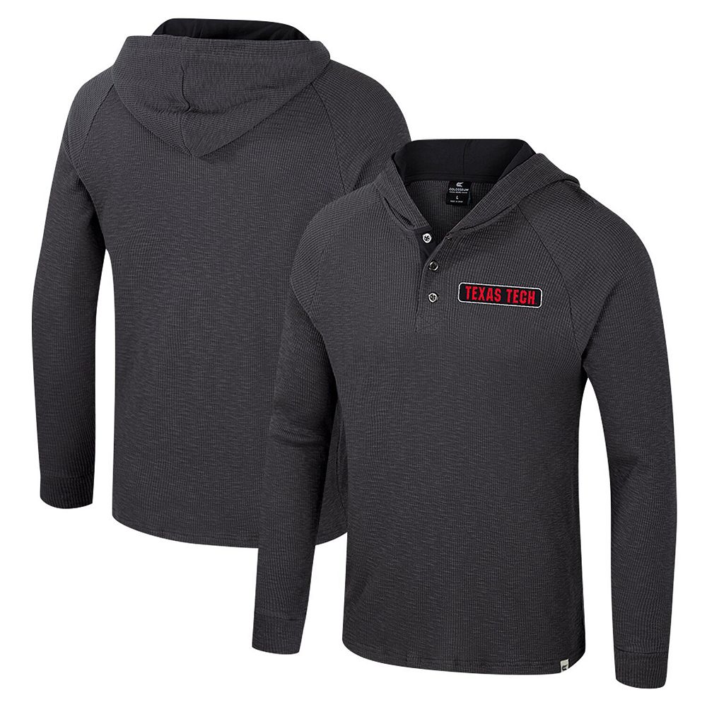 Men's Colosseum Charcoal Texas Tech Red Raiders Dujour Ralgan Long ...