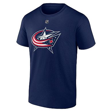 Men's Fanatics Adam Fantilli Navy Columbus Blue Jackets Authentic Stack ...