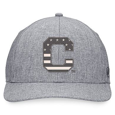 Men's Top of the World Gray Clemson Tigers Top Grit Flex Hat