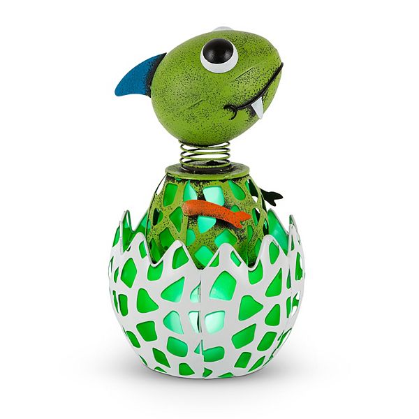 Gerson Solar Powered Dinosaur Hatchling Garden Light