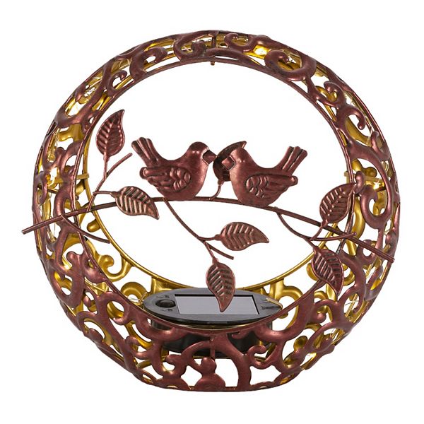 Gerson Solar Powered Songbird Ring Garden Light
