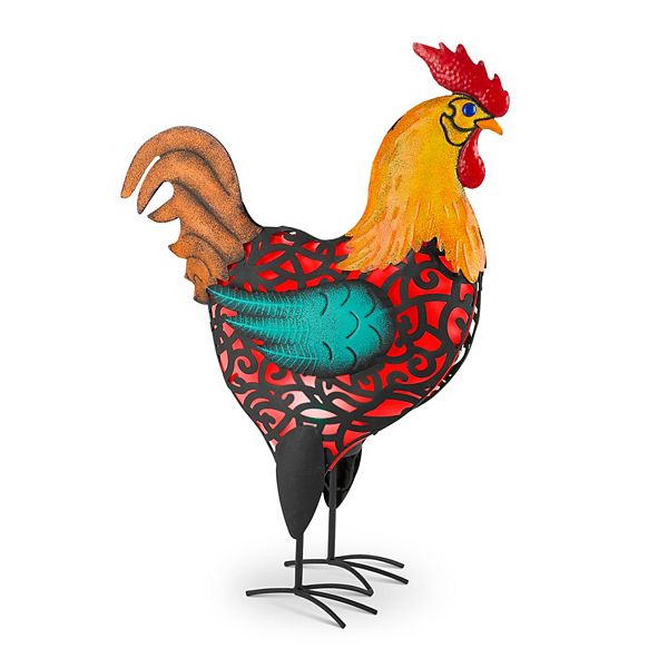 Gerson Solar Powered Rooster Garden Light