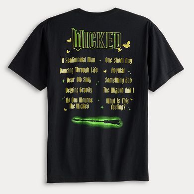 Men's Wicked Title Logo And Soundtrack Graphic Tee