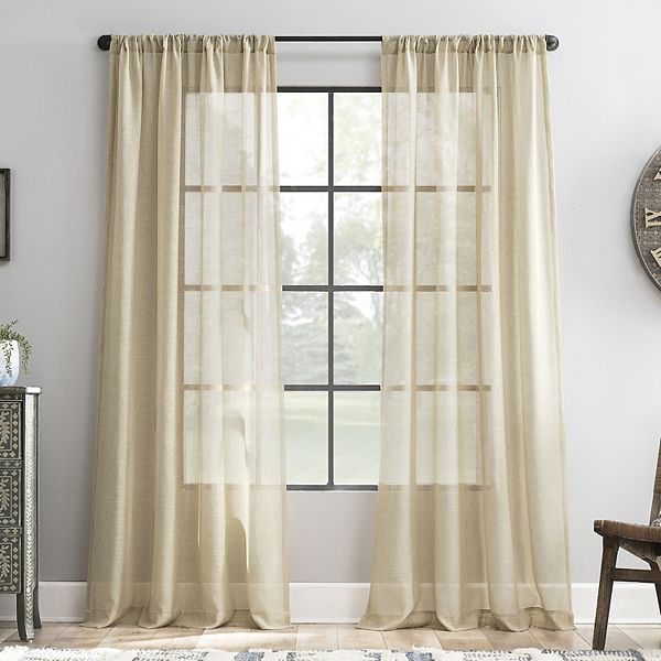 Archaeo Slub Textured Linen Blend Curtain