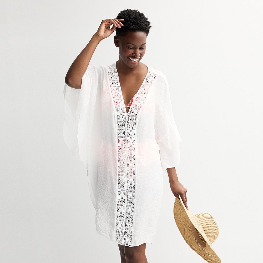 Women's Collection XIIX Lace Front Swim Cover-Up