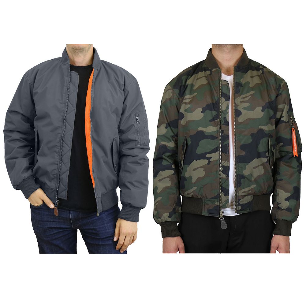 2-Pack Men's Spire by Galaxy Heavyweight MA-1 Flight Jacket