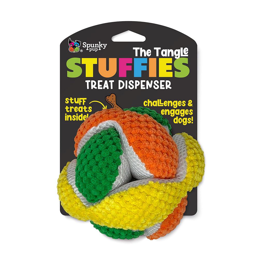 Spunky Pup Stuffies Treat Dispensing The Tangle Plush Toy