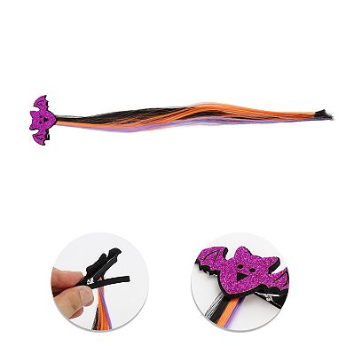 Bat Style Hair Clips Hairdo Clip for Women Black Orange Purple 1 Pc