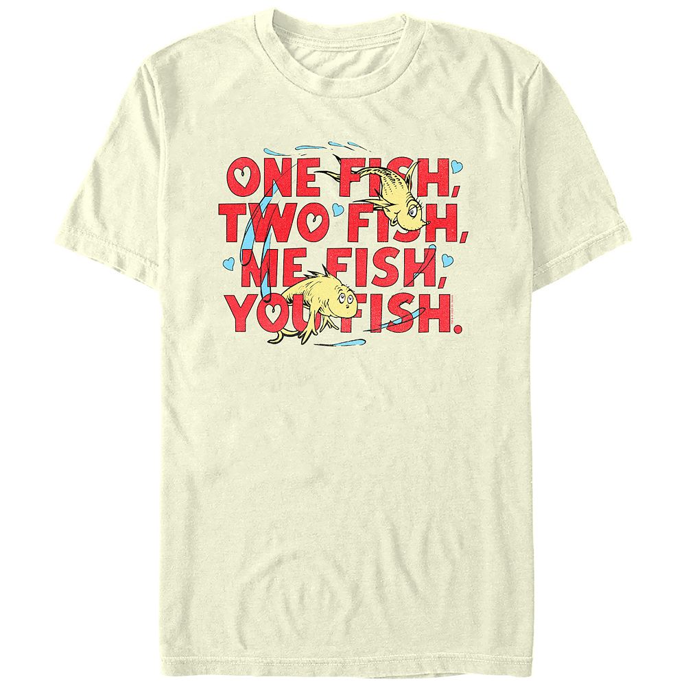 Men's Dr. Seuss One Fish Two Fish Me Fish You Fish Graphic Tee