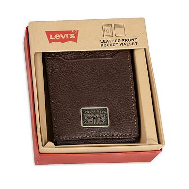 Men's Levi's® Slim Front Pocket RFID-Blocking Leather Wallet