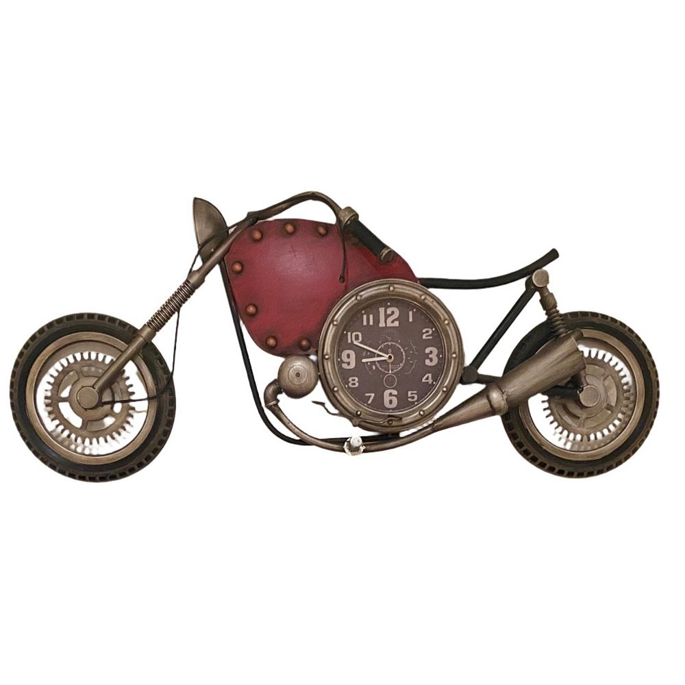 Vintage Motorcycle Wall Clock