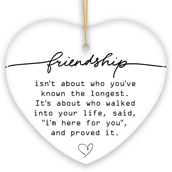 Friends are Here For You Quote Ornament, Sentimental Friendship ...
