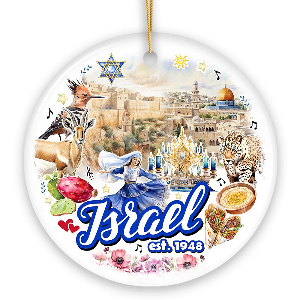 Artistic Israel Vintage Cultural Ornament, Israeli Souvenir Gift and ...