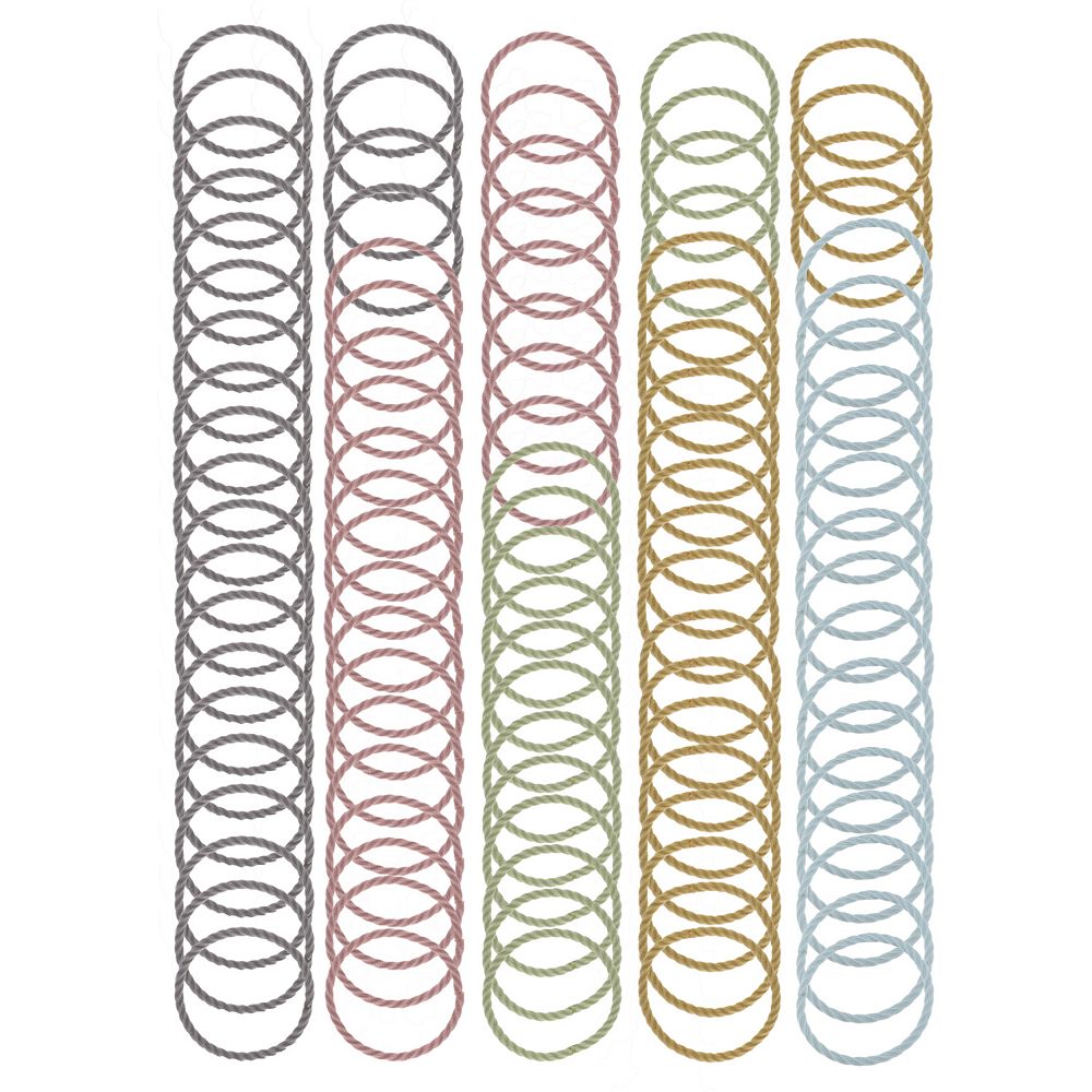 Spiral Pattern Hair Ropes For Women For Girls Pink Purple Yellow Green ...