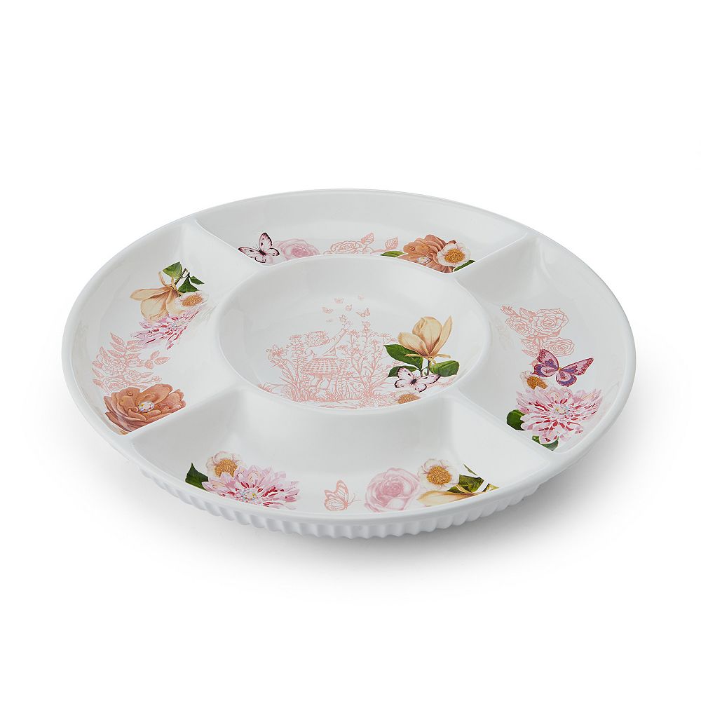 Dolly Parton Floral Ceramic Chip & Dip Plate