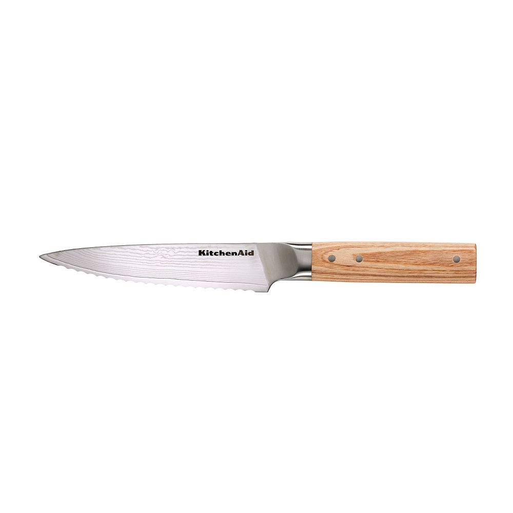 KitchenAid® Premium 5.5-in. Damascus Steel Serrated Utility Knife