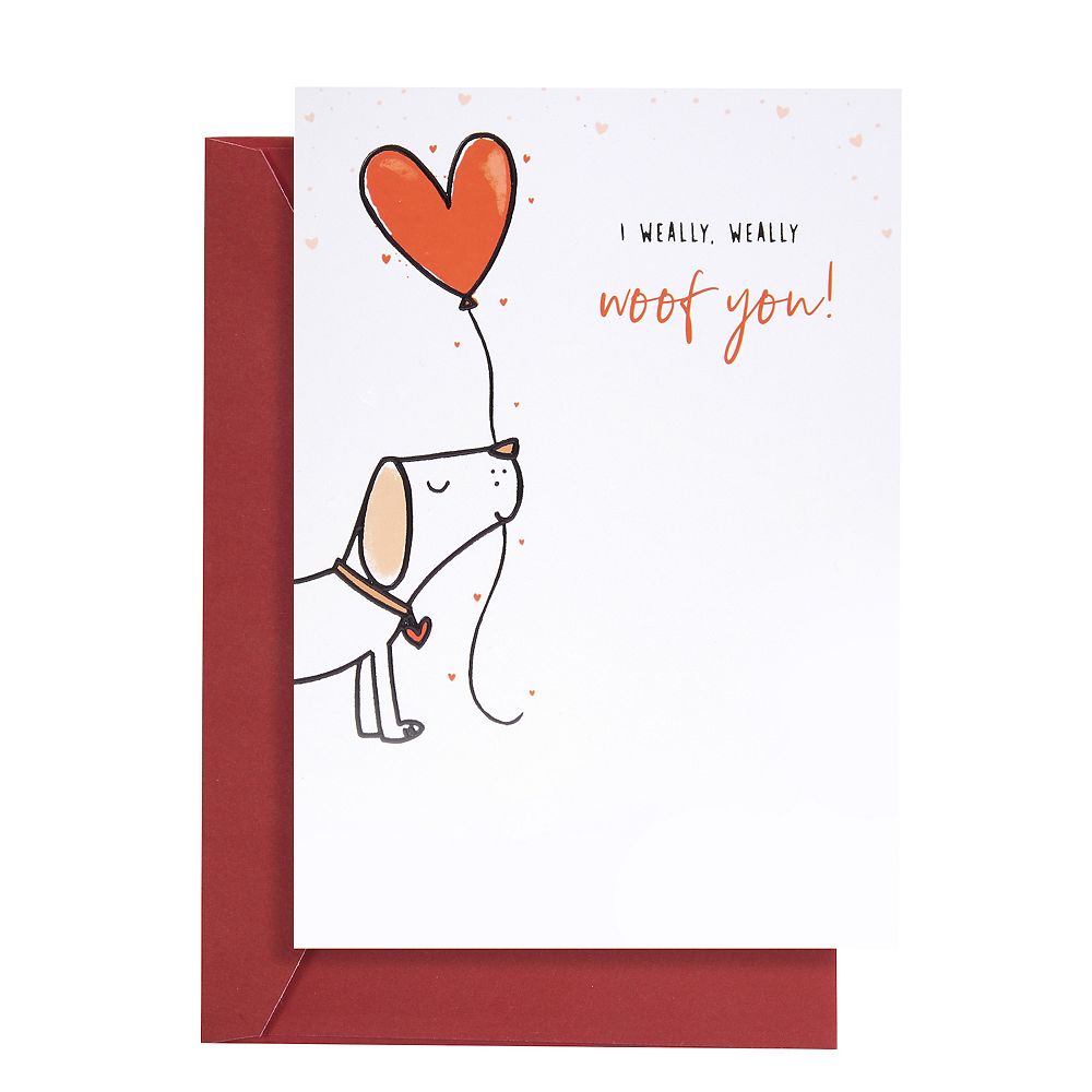 cardfactory Woof You Valentine's Day Card
