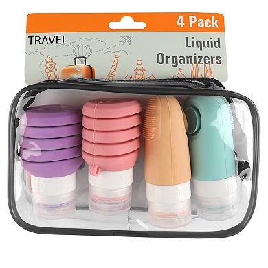 Dream Travel 4-Pack Liquid Travel Organizer Set