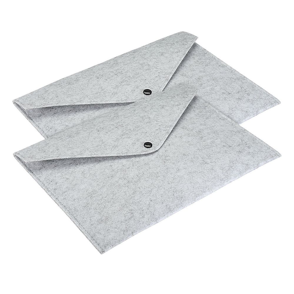 File Bag Felt Folder 2 Pack A4 Envelope Document Storage Pouch ...