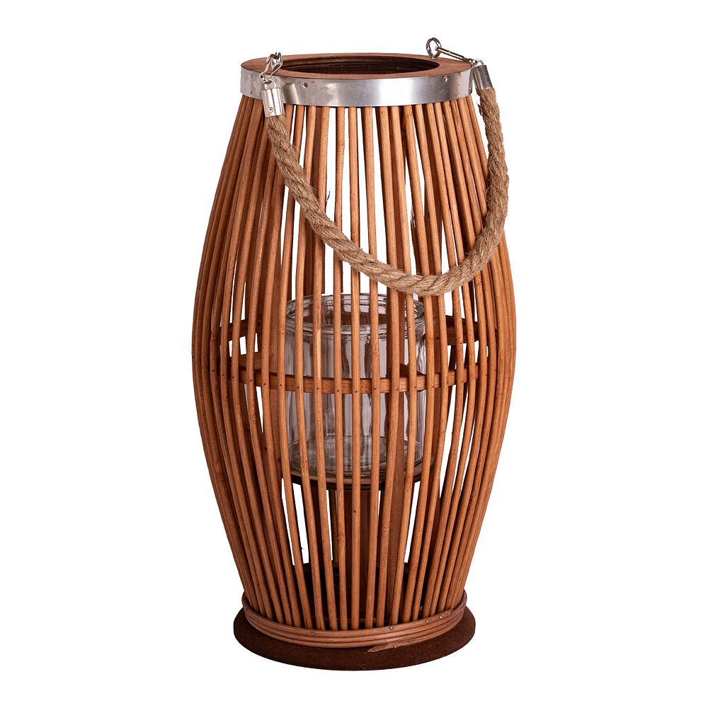 Home Essentials Natural Woven Lantern