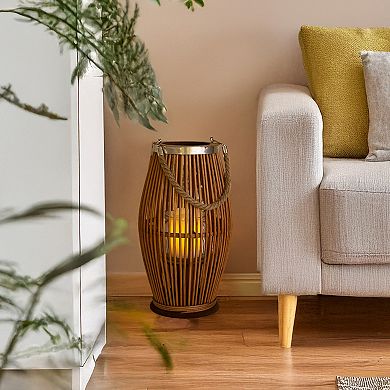 Home Essentials Natural Woven Lantern