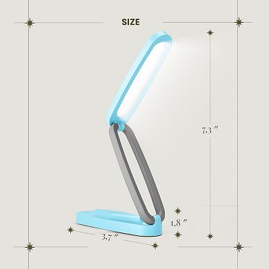 Foldable Desk Lamp, Sensitive Touch Lamp With Color And Brightness Control