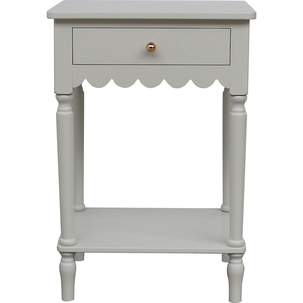 Nomad Home Scallop Side Table with Drawer