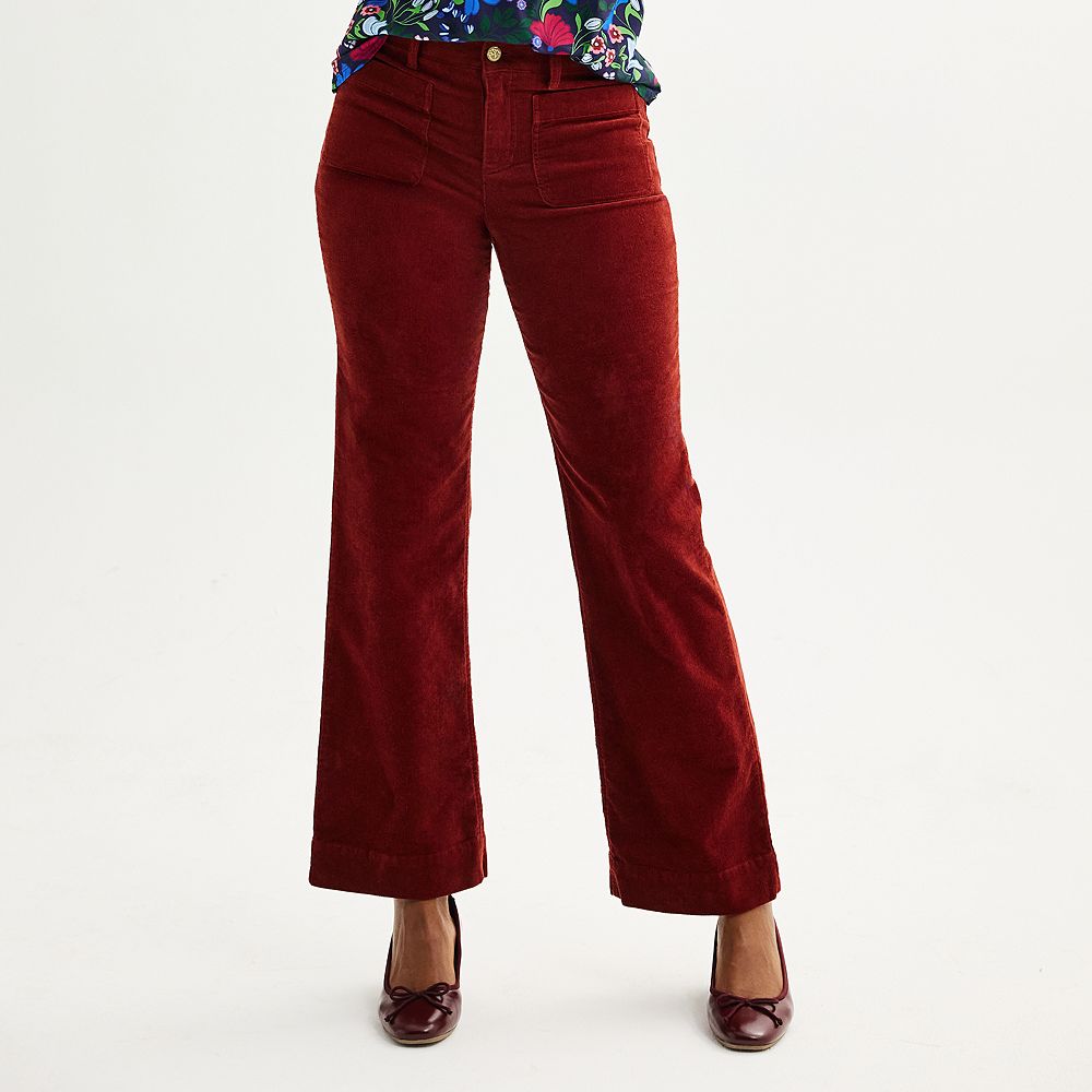 Women's Draper James Wide Leg Corduroy Pants