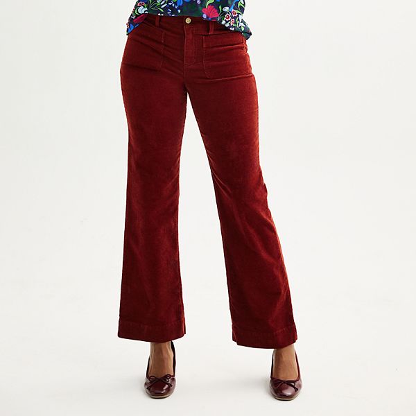 Women's Draper James Wide Leg Corduroy Pants