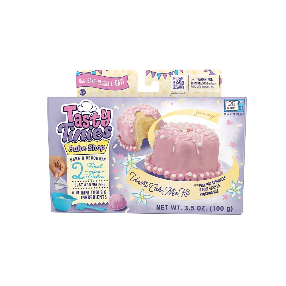 Goliath Tasty Tinies Bake Shop Pink Vanilla Cake Mix Kit