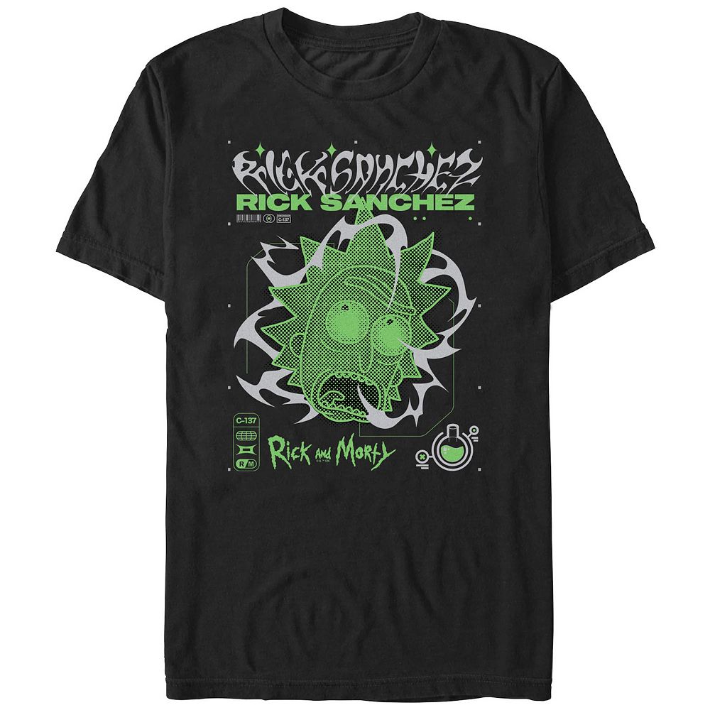 Men's Rick And Morty Rick Sanchez Poster Graphic Tee