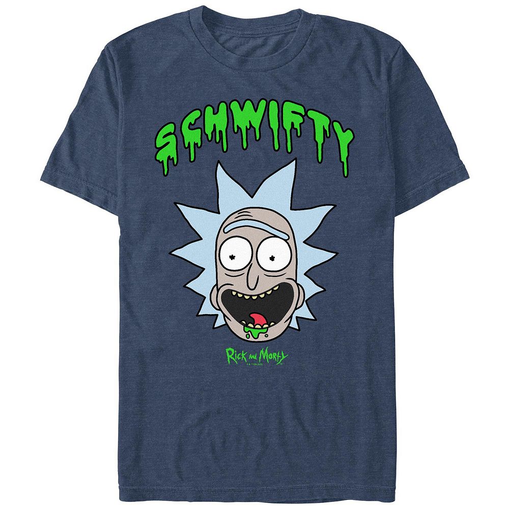 Men's Rick And Morty Schwifty Drippy Graphic Tee
