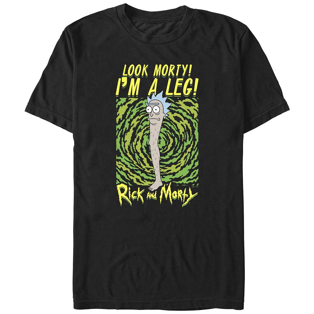 Men's Rick And Morty Look Morty I'm A Leg Graphic Tee