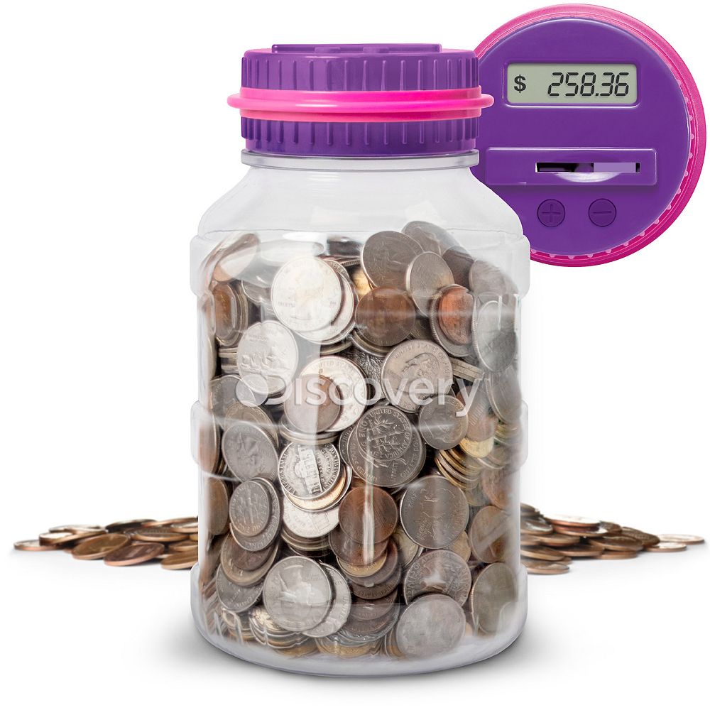 Discovery™ Digital Coin-Counting Money Jar with LCD Screen