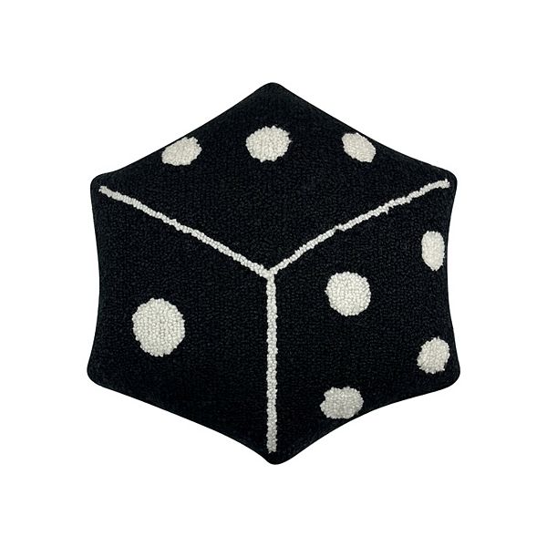 The Big One® Hooked Shaped Dice Decorative Pillow