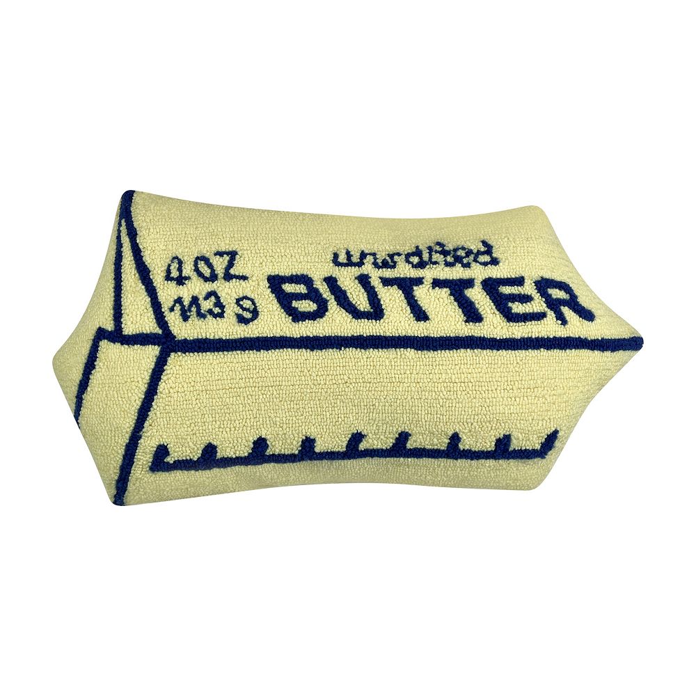 The Big One® Hooked Shaped Butter Decorative Pillow