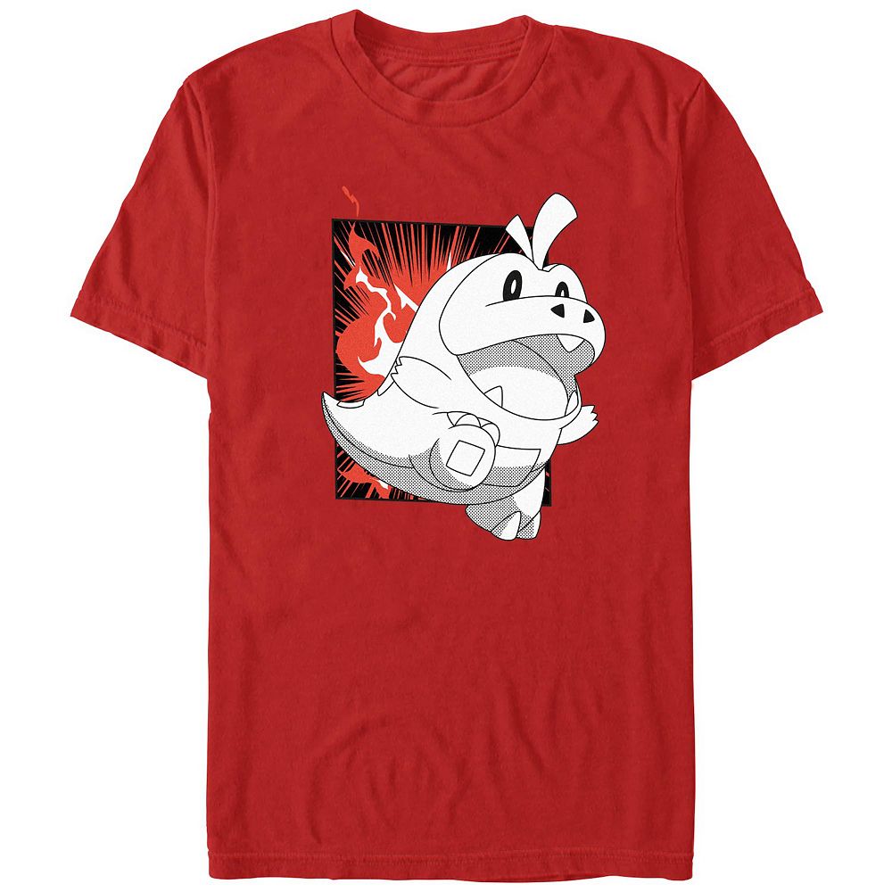 Men's Pokemon Fuecoco Manga Style Graphic Tee