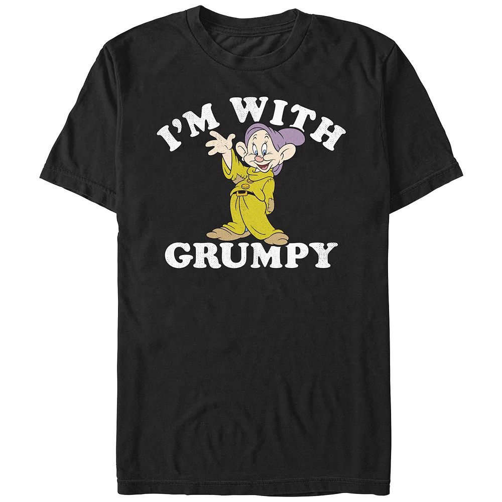 Men's Snow White And The Seven Dwarfs I'm With Grumpy Graphic Tee
