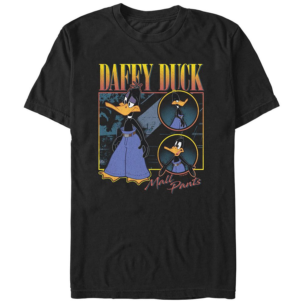 Men's Looney Tunes Daffy Duck Mall Pants Graphic Tee
