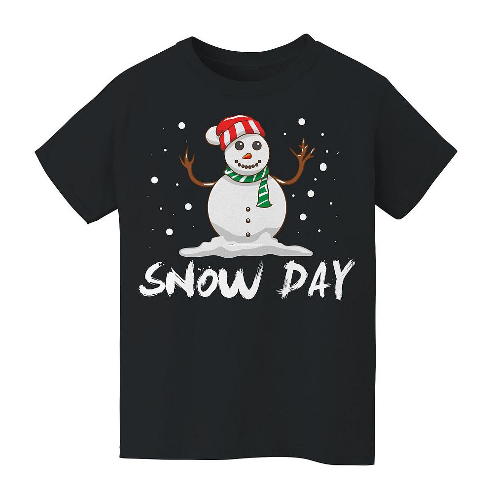Kid's 8-20 Christmas Snow Day Christmas Graphic Tee