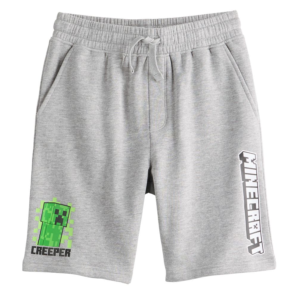 Boys 8-20 Minecraft Graphic Fleece Shorts