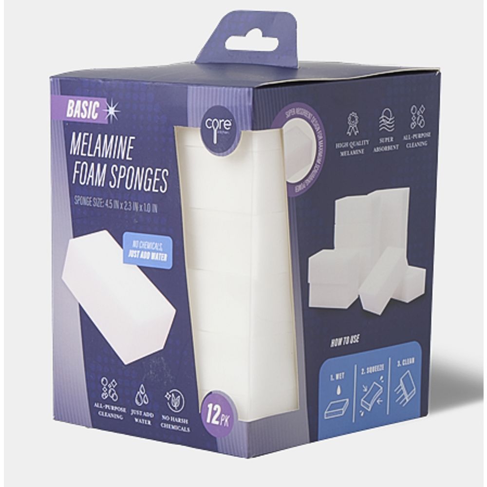 Core Kitchen 12-pk. Deep Scrub Melamin Sponges