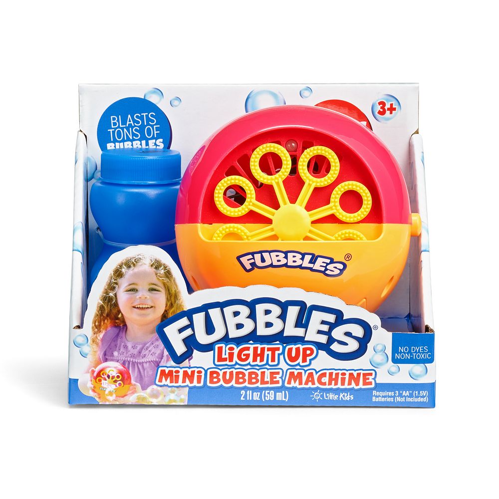 Little Kids Fubbles Light Up Mini Bubble Machine
